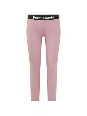 Palm Angels Logo-waistband Leggings
