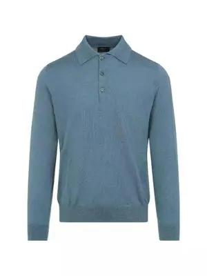 Brioni Button-up Polo Sweater
