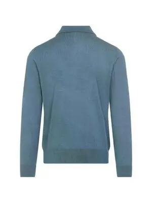 Brioni Button-up Polo Sweater