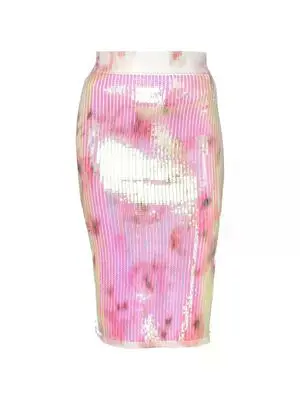 Ted Baker London Vivannn Printed Sequin-embellished Skirt