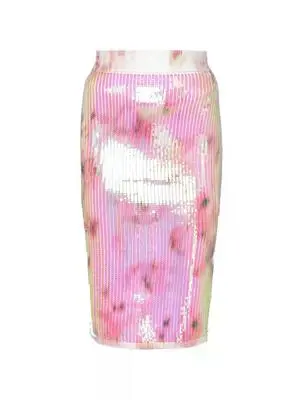 Ted Baker London Vivannn Printed Sequin Embellished Skirt