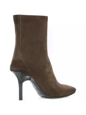 CAPASA MILANO Pointed-toe Suede Ankle Boots