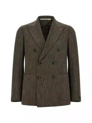 Tagliatore Montecarlo Double-breasted Blazer - Brown