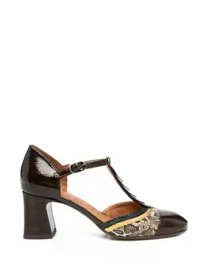 Chie Mihara Filly T-bar Heeled Pumps - Brown