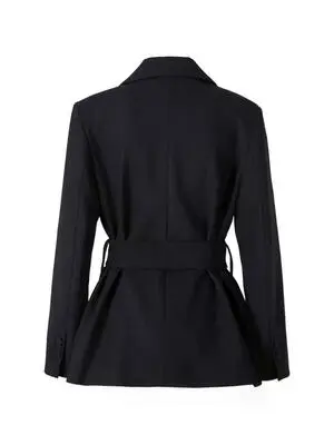 Dorothee Schumacher Refreshing Ambition Belted Notch-lapel Jacket