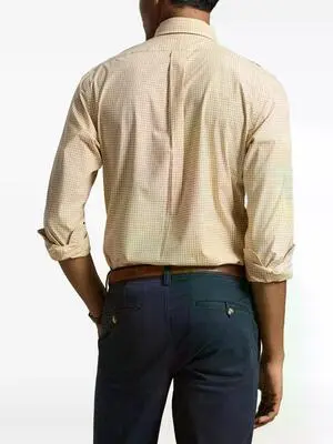 Polo Ralph Lauren Custom Fit Gingham Stretch-poplin Shirt