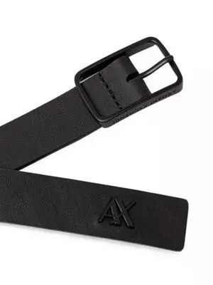 Armani Exchange Logo-plaque Buckle-fastening Belt