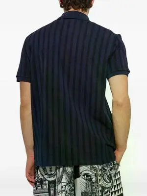 Versace Jacquard Cotton Piqué Polo Shirt
