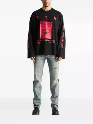 RtA Haru Paint-splatter Jeans