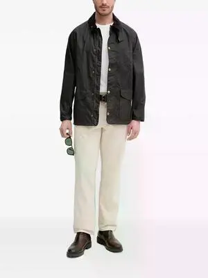 Barbour Stratford Corduroy-collar Waxed-cotton Jacket