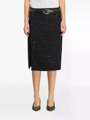 SEMICOUTURE Sequin-embellished Tweed Skirt