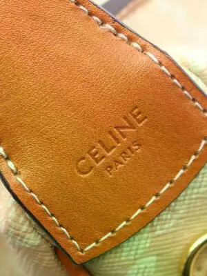 Celine Monogram Canvas And Leather Trimmed Tote Bag - Neutrals