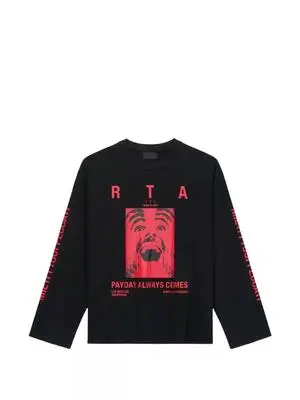 RtA Marceau Long-sleeved T-shirt - Black