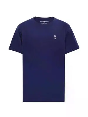 Psycho Bunny Logo-embroidered Cotton T-shirt - Blue