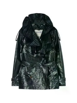 Burberry Checked Trench Coat