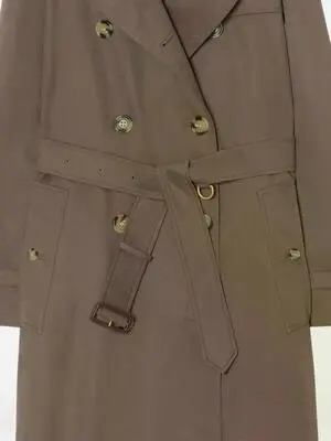 Burberry Long Tropical Gabardine Waterloo Trench Coat