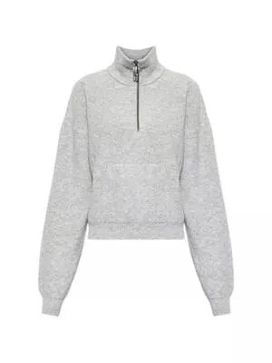 Victoria Beckham Quarter-zip Pouch-pocket Sweater