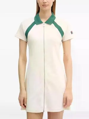 FILA Zip-up Polo Mini Dress - White