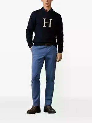HACKETT LONDON Merino Wool Logo Sweater
