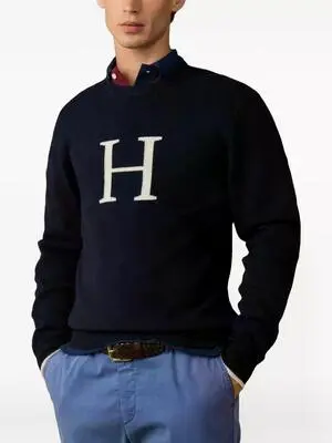 HACKETT LONDON Merino Wool Logo Sweater