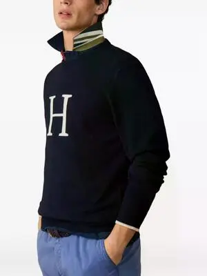 HACKETT LONDON Merino Wool Logo Sweater