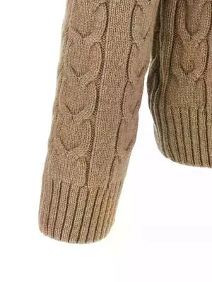 ZANONE Cable-knit Mock-neck Sweater