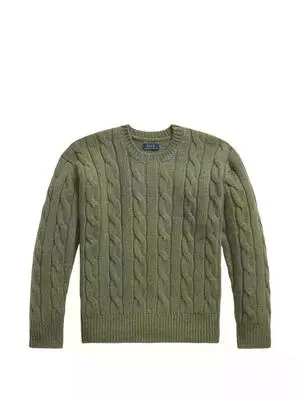 Polo Ralph Lauren Cable-knit Wool-blend Jumper - Green