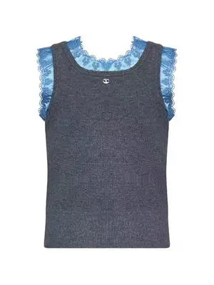 Rabanne Embroidered Satin-insert Sweater