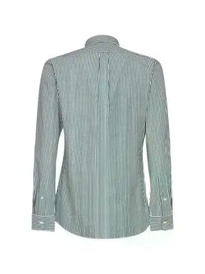 Polo Ralph Lauren Slim Fit Striped Stretch Poplin Shirt - White