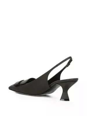 SERGIO ROSSI Slingback Pumps With Buckle Detail