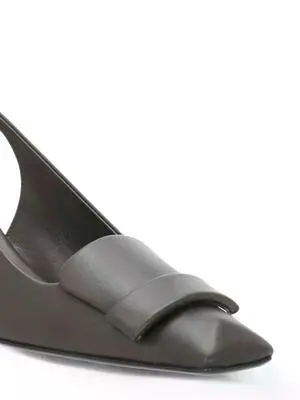 SERGIO ROSSI Slingback Pumps With Buckle Detail