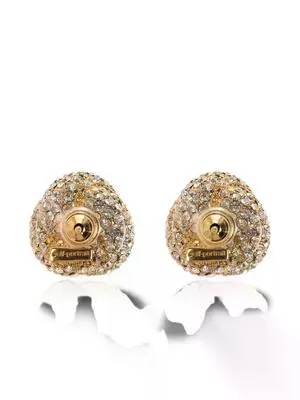 SELF-PORTRAIT Crystal-embellished Knot Earrings
