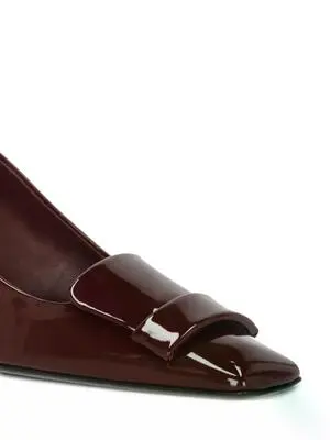 SERGIO ROSSI Buckle-detail Square-toe Pumps