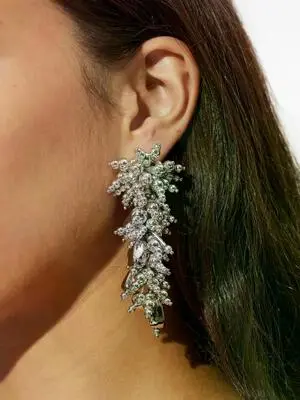 SELF-PORTRAIT Beaded-cluster Drop Earrings
