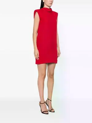 Valentino Garavani Sleeveless Draped Collar Dress