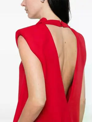 Valentino Garavani Sleeveless Draped Collar Dress