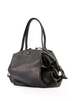 VIVIENNE WESTWOOD Large Mara Embossed Leather Tote Bag