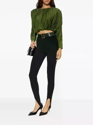 SELF-PORTRAIT Belted Stirrup Leggings