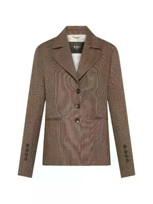 Seventy Checked Notched Lapel Blazer