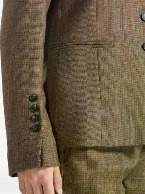 Seventy Checked Notched Lapel Blazer
