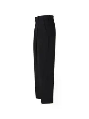 Jacquemus Pleated Herringbone Trousers