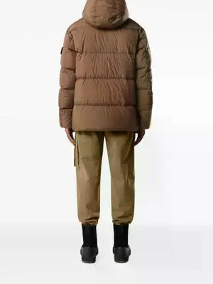 Stone Island 4100037 Crinkle Reps Ny Wind-resistant Down Jacket With Anti-drop