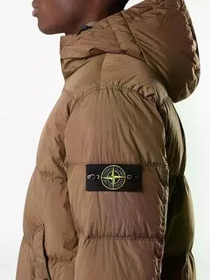 Stone Island 4100037 Crinkle Reps Ny Wind-resistant Down Jacket With Anti-drop
