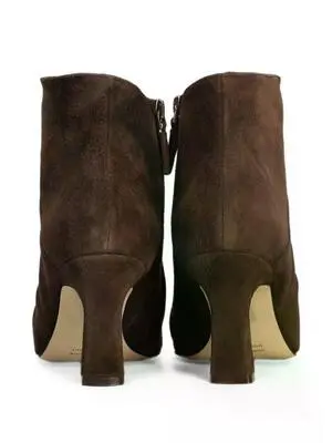THE SELLER Ruched Pointed-toe Ankle Boots