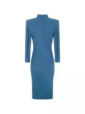Chiara Boni La Petite Robe Wrap-style Ruched High Neck Dress