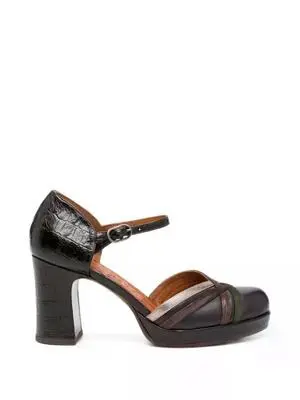 Chie Mihara Dedana Panelled Heeled Pumps - Brown