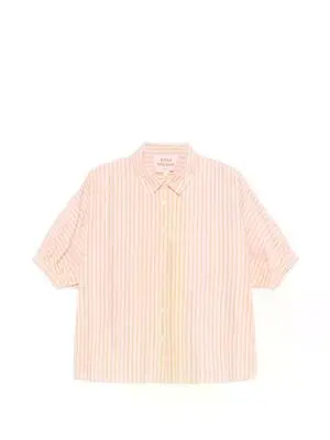 Maison123 Domenico Striped Short-sleeve Shirt - Orange