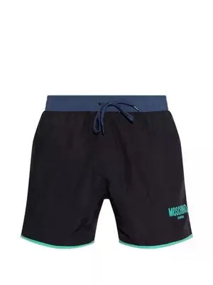 Moschino Print Contrast-trim Swim Shorts