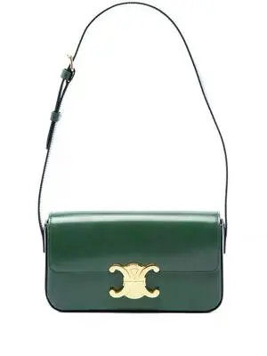 Celine Calfskin Triomphe Claude Shoulder Bag