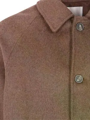 WOC Single-breasted Raglan-sleeve Coat